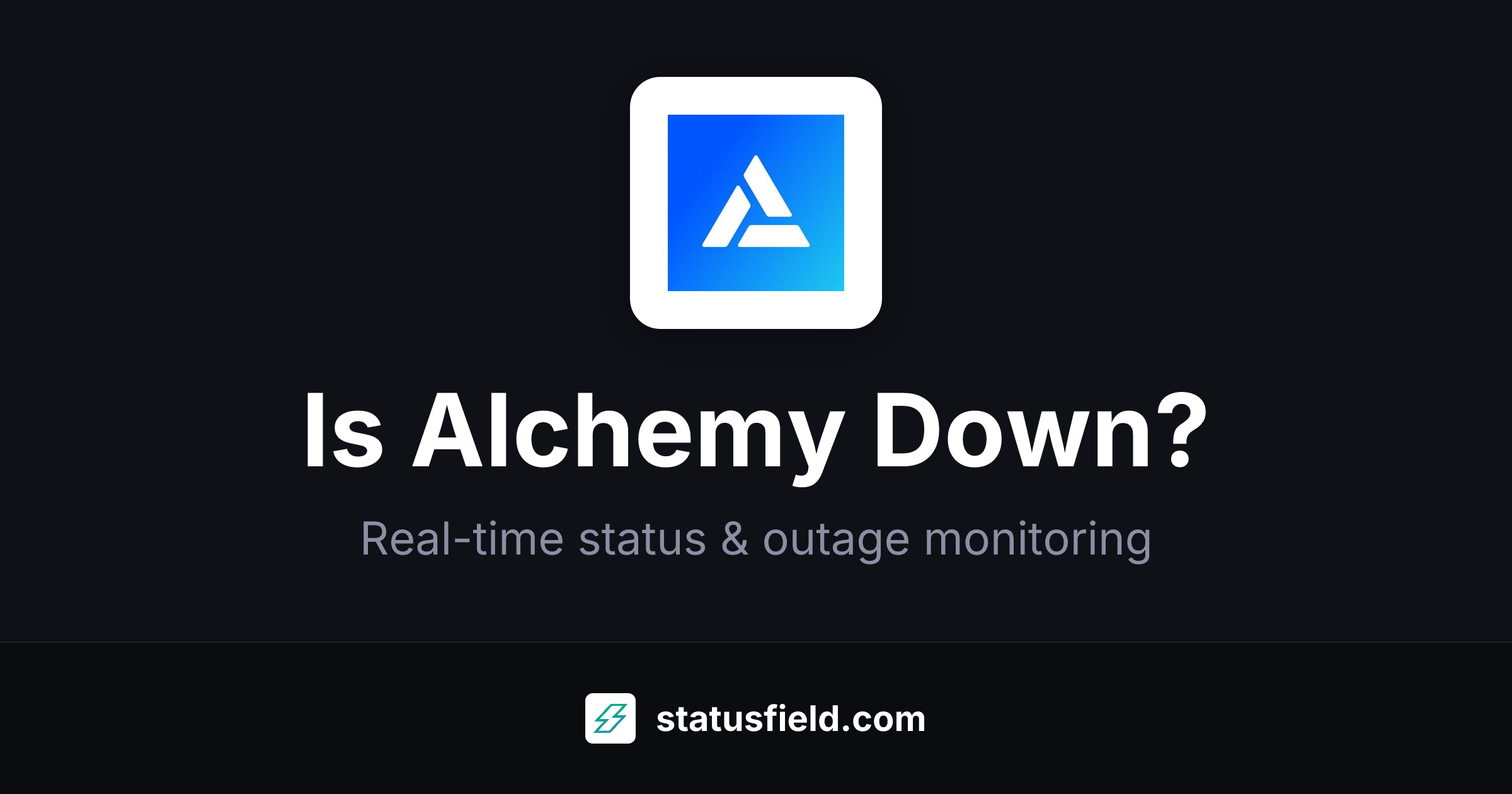 Alchemy Stable Status — Live Health & Uptime