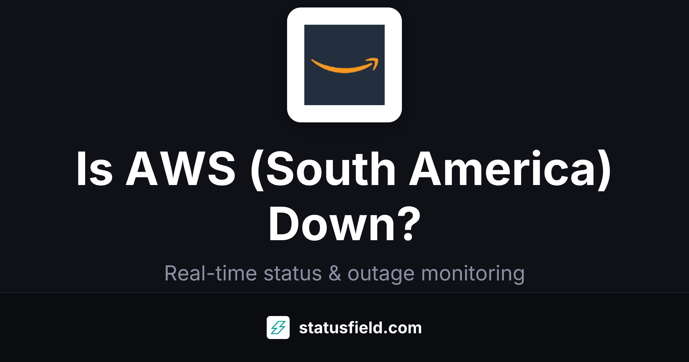 AWS (South America) Amazon Rekognition (Sao Paulo) Status — Live Health ...