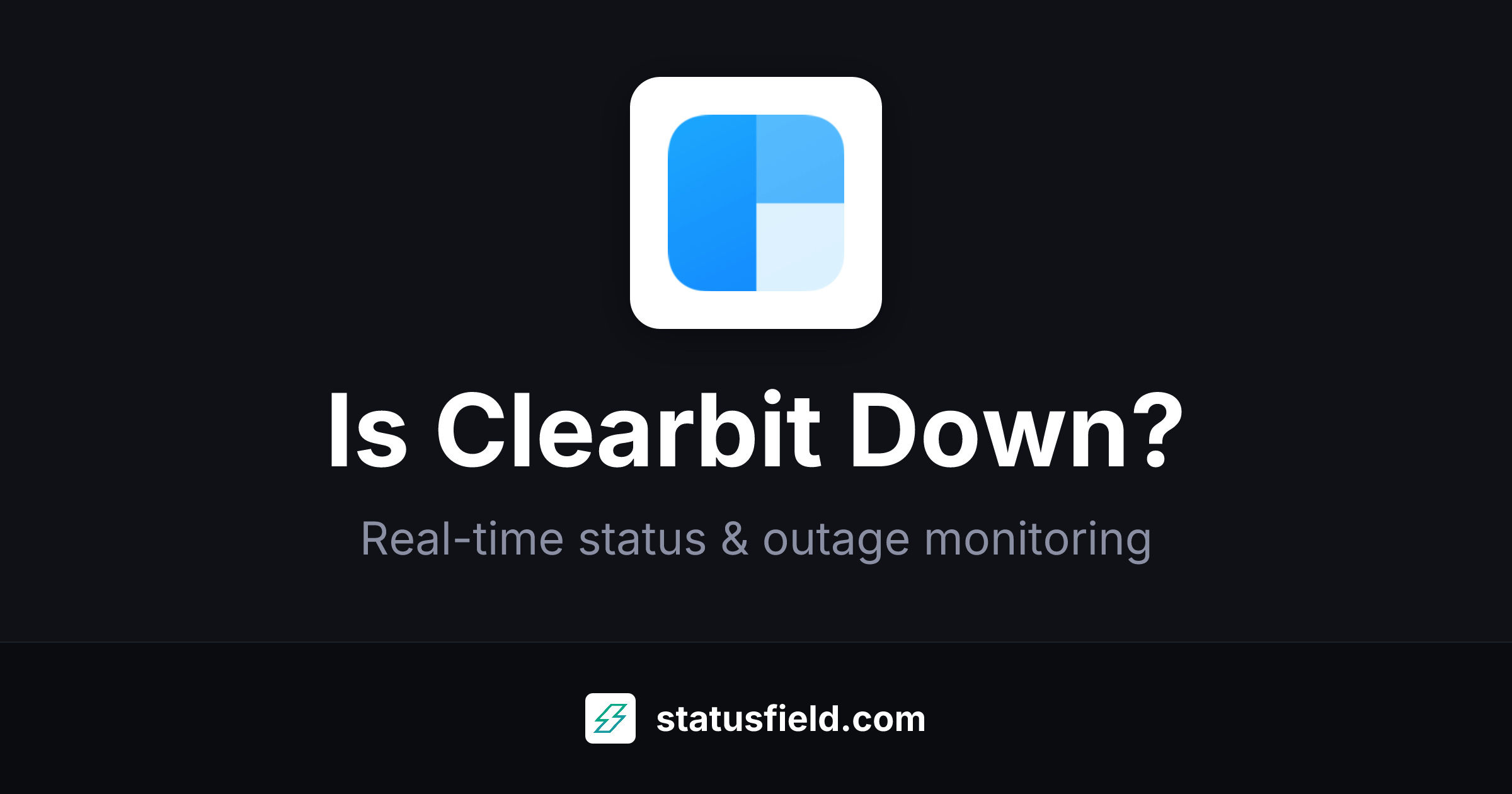 Clearbit Dashboard Status — Live Health & Uptime