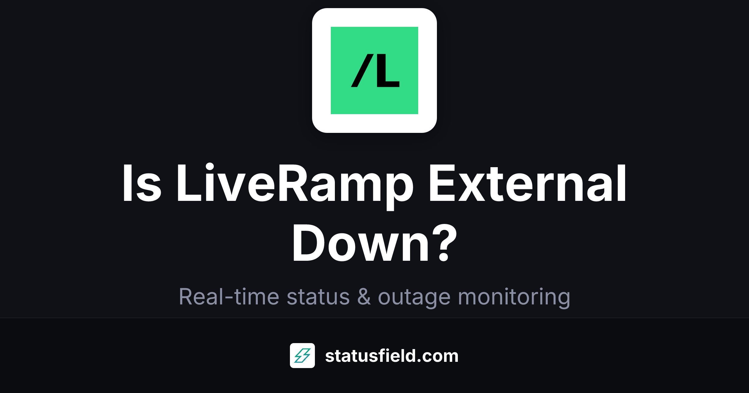 LiveRamp External ATS JS Library Status — Live Health & Uptime