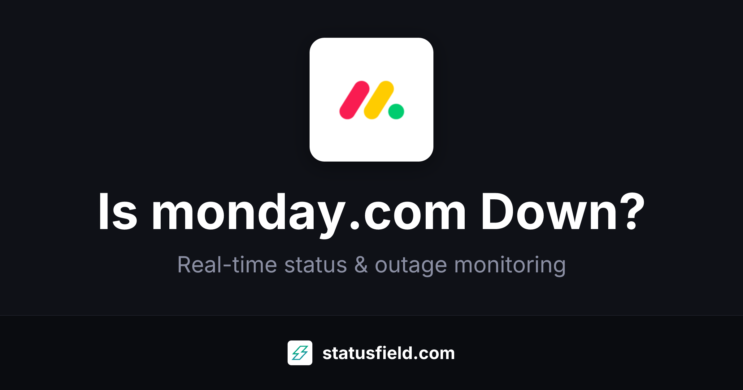 Is monday.com Down? Live Status & Outages | Statusfield