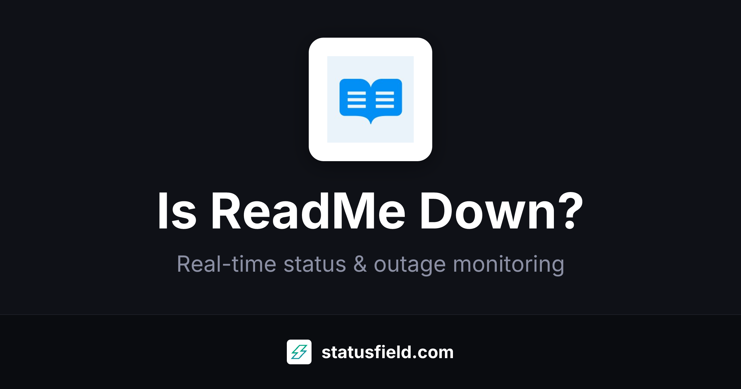 ReadMe Admin Dashboard Status — Live Health & Uptime