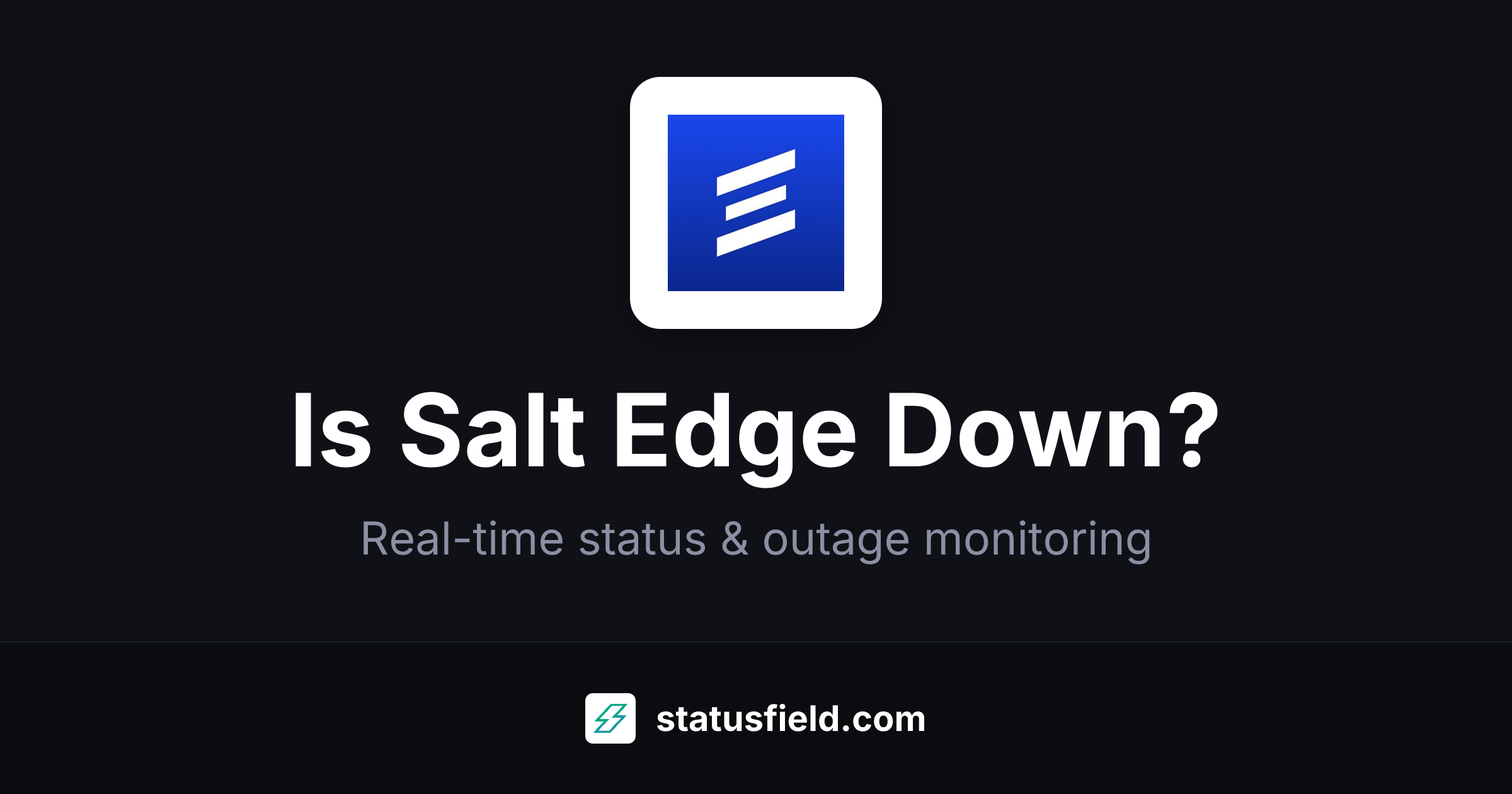 Salt Edge Open Banking Gateway Status — Live Health & Uptime