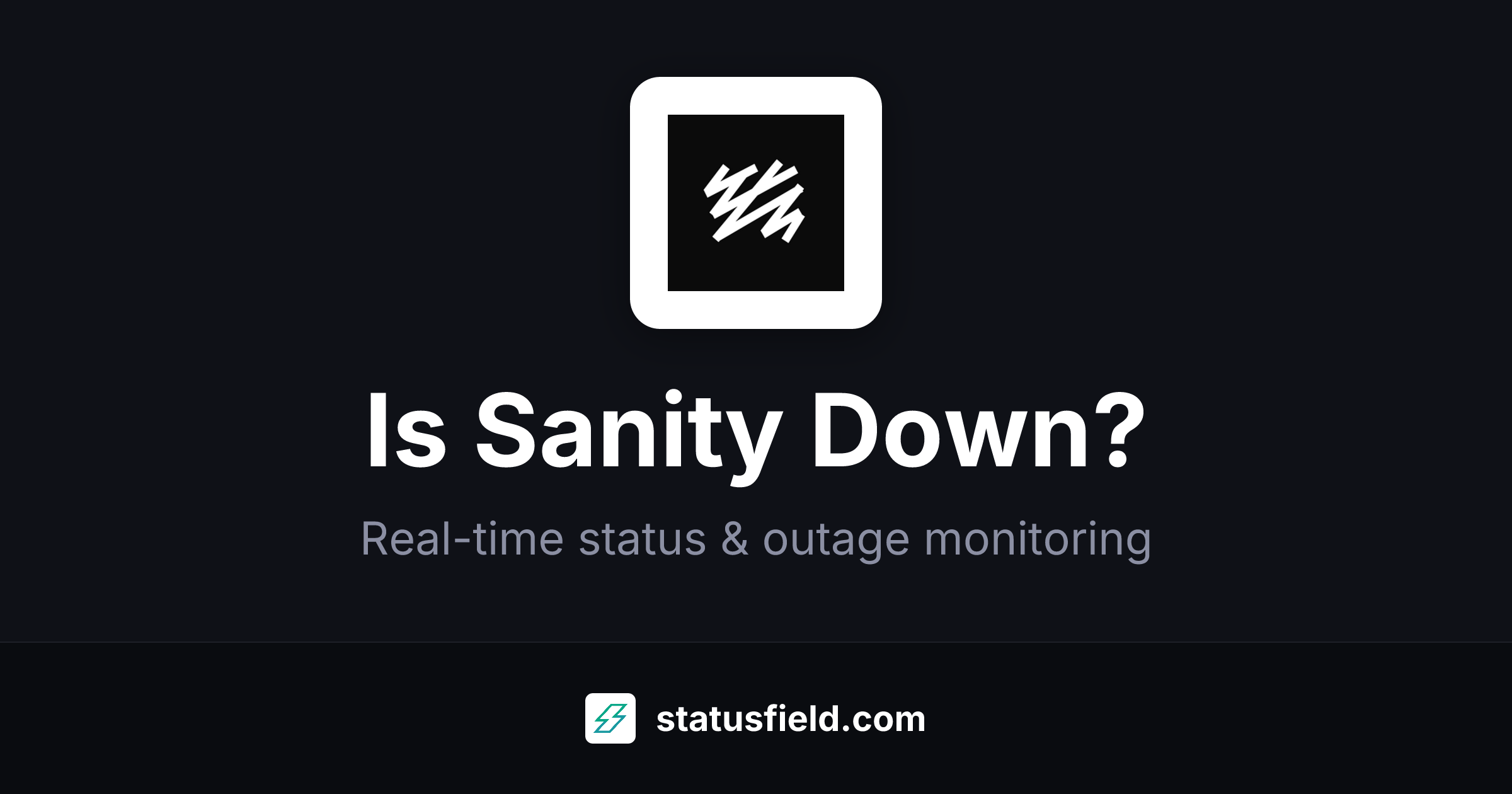 Sanity Dashboard Status — Live Health & Uptime