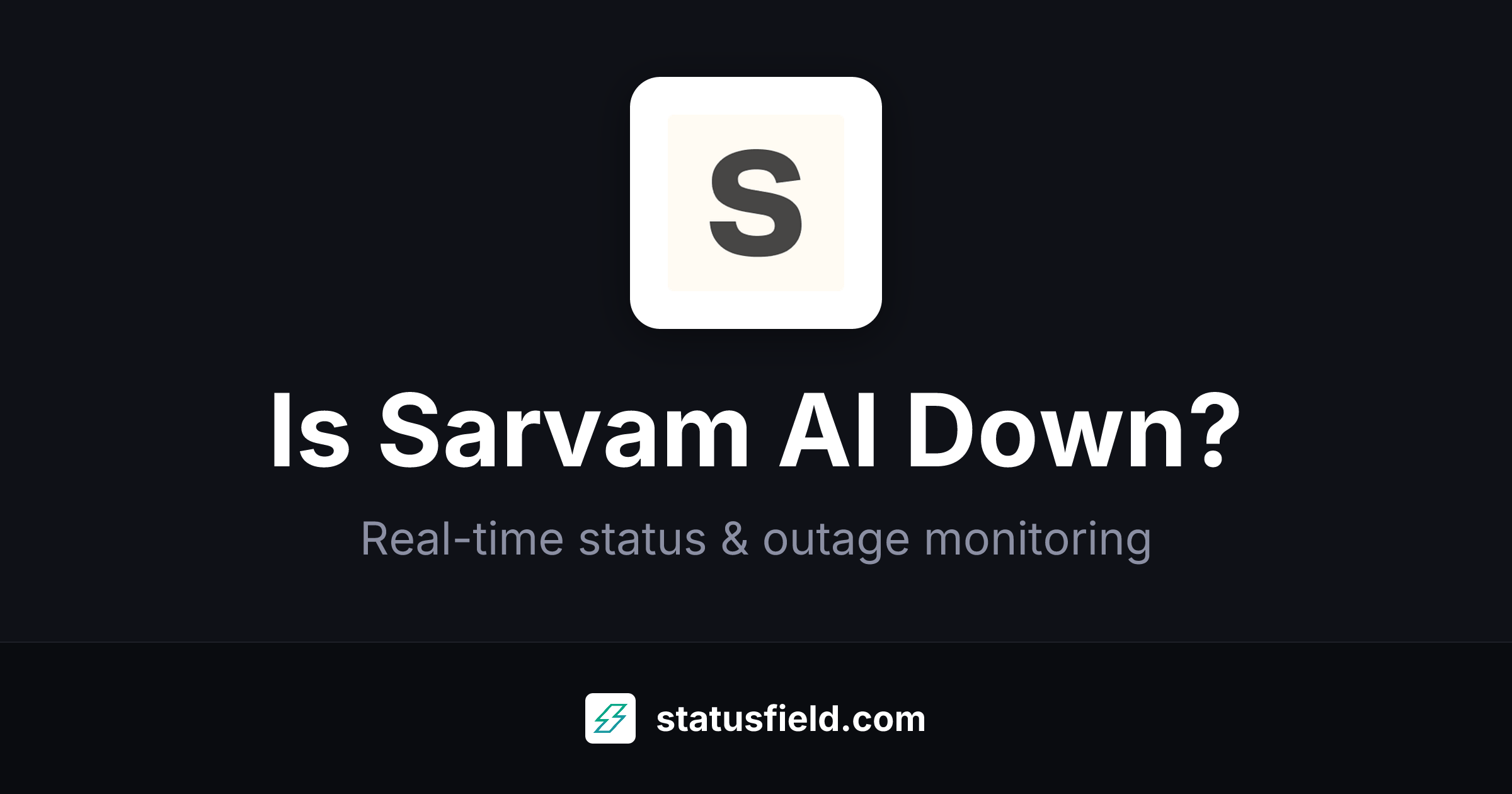 Sarvam AI Speech To Text Streaming API Status — Live Health & Uptime