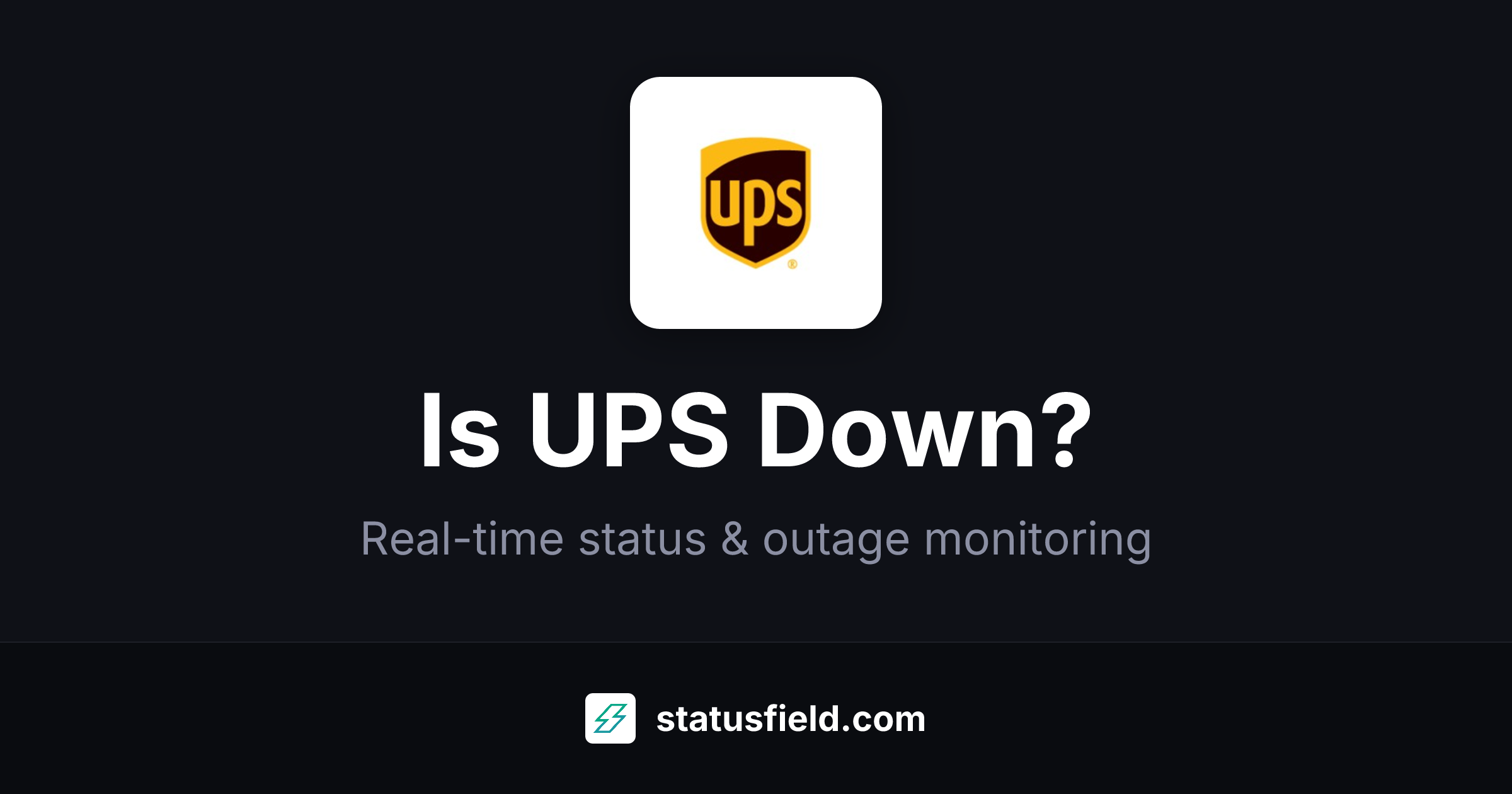 Is UPS Down? Check Live Status & Outage History